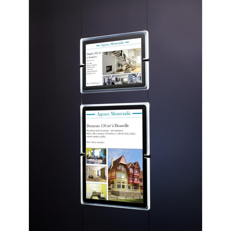 signaletique cable led module porte affiche a3 - SIGMA