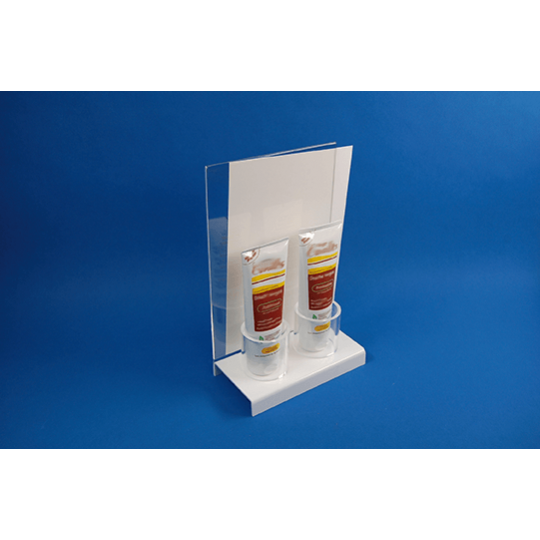 presentoir podium visuel 2 tubes - SIGMA