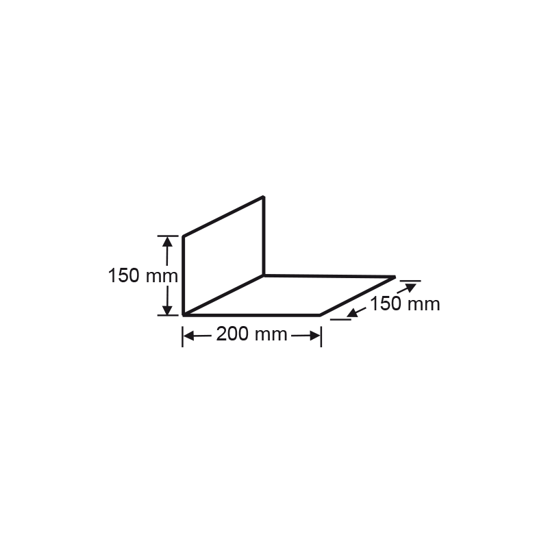 equerre 90° pvc blanc adhesive 1 cote - SIGMA