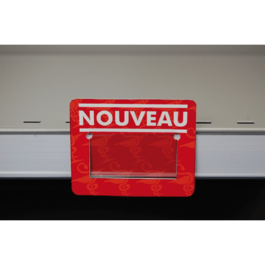 Stop Rayon Cadre frontal " Nouveau " d'étiquette Prix - SIGMA