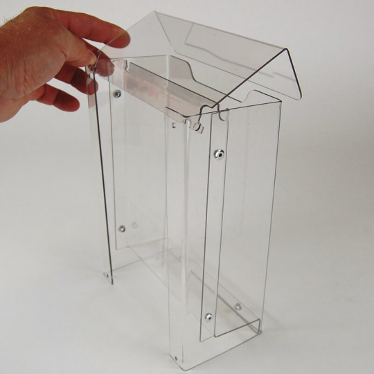 Porte-brochures mural d'extérieur / couvercle rabattable - SIGMA