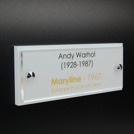 Plaquette informative plexi - SIGMA