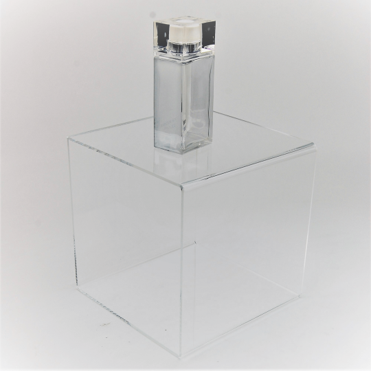 Cube Plexi Présentoir Produit ouvert 2 cotés - SIGMA