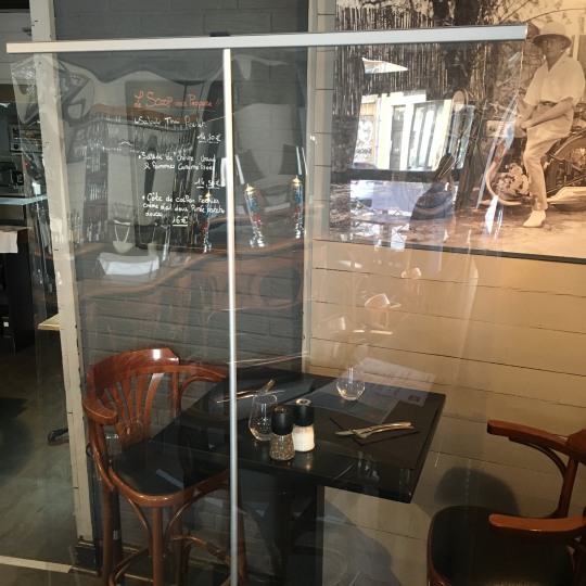 Paroi Transparente de Protection Covid amovible - SIGMA