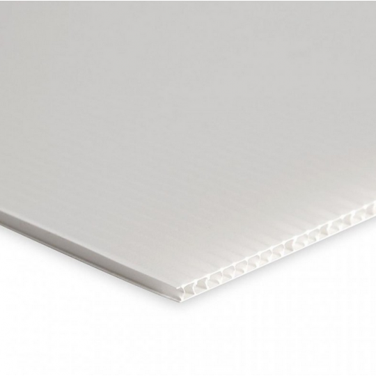 Plaque de Polypropylene (PP) Alvéolaire Blanc 450gr m² - SIGMA