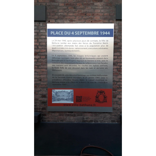 Réalisation d'une plaque commémorative inaugurale pour bâtiment ...