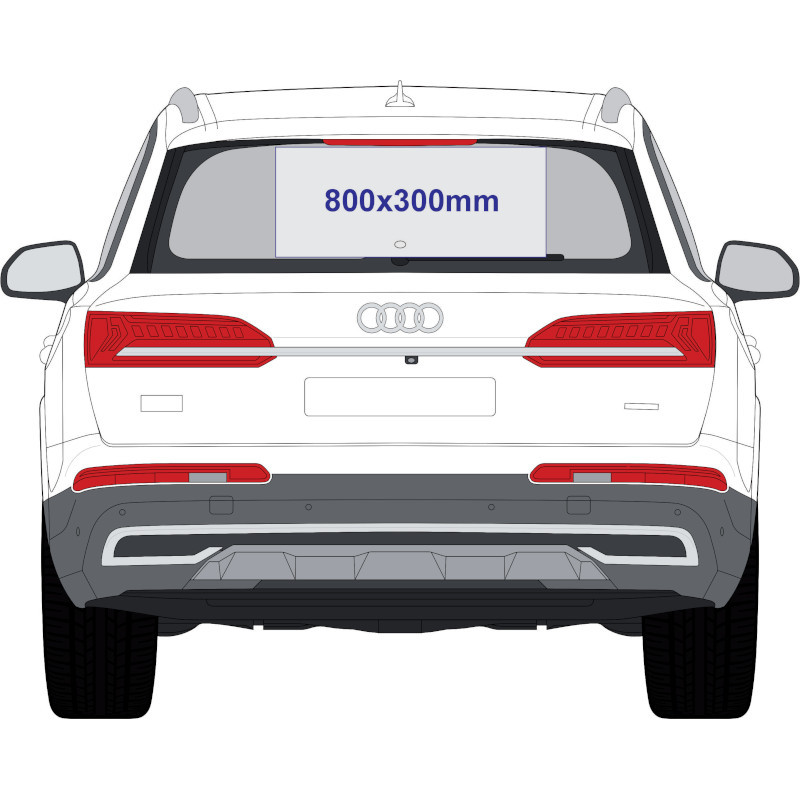 Flocage Publicitaire Voiture Taille L : X5 / Q7 / ML / GLC - SIGMA