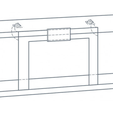 PLV d'habillage de linéaire réglable fixation sous tablette - SIGMA
