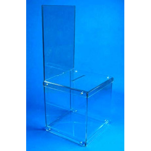 Urne de vote transparente à Haute résistance + Affiche A4 - SIGMA