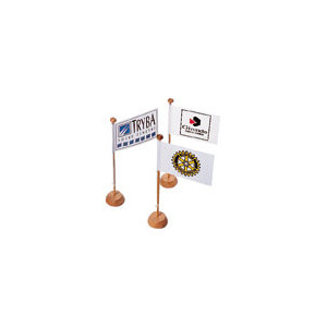 Socle 1 ou 2 mâts pour drapeaux de table - SIGMA