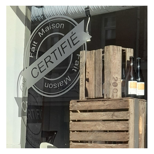 Lettrage adhésif de Vitrine pour enseigne - Sigma Signalisation