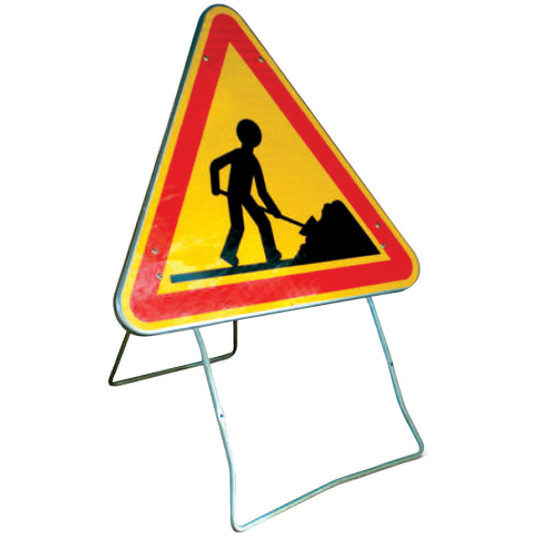 Panneau Triangle de chantier/danger temporaire pour voirie - SIGMA