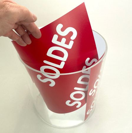 Bac soldeur pour produits vrac - Sigma Signalisation